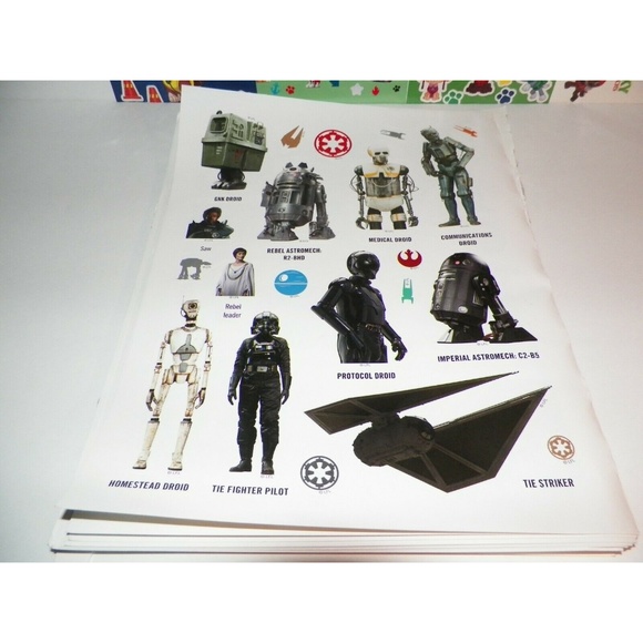 Star Wars | Other | Star Wars Rogue One Stickers Scrapbooking Robots ...